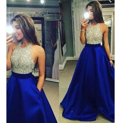 Long Prom Dress,2016 Prom Dress,A-Line Prom Dress,Sleeveless Prom Dress ...