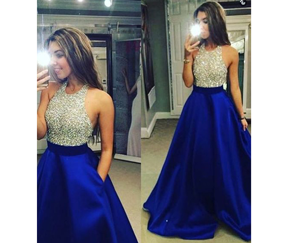 Long Prom Dress,2016 Prom Dress,A-Line Prom Dress,Sleeveless Prom Dress ...